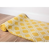 Well Woven StarBright Geometric Moroccan Runner Rug, Yellow, 2' x 7'3 ...