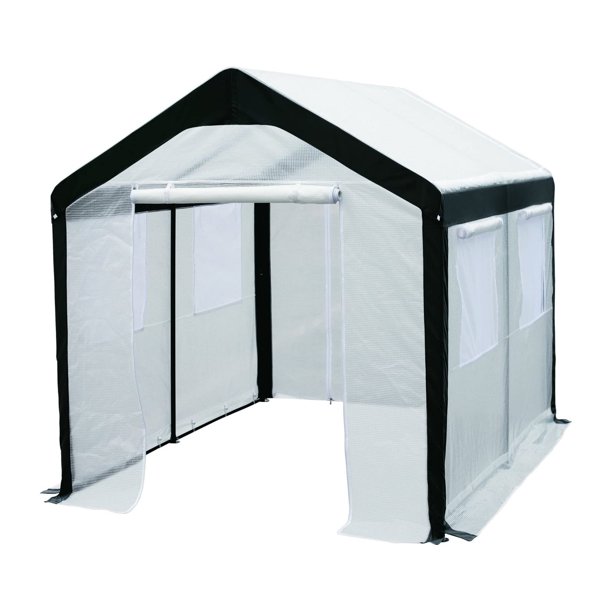 Spring Gardner Walk In Portable Gable Garden Greenhouse, 10x8x8ft ...