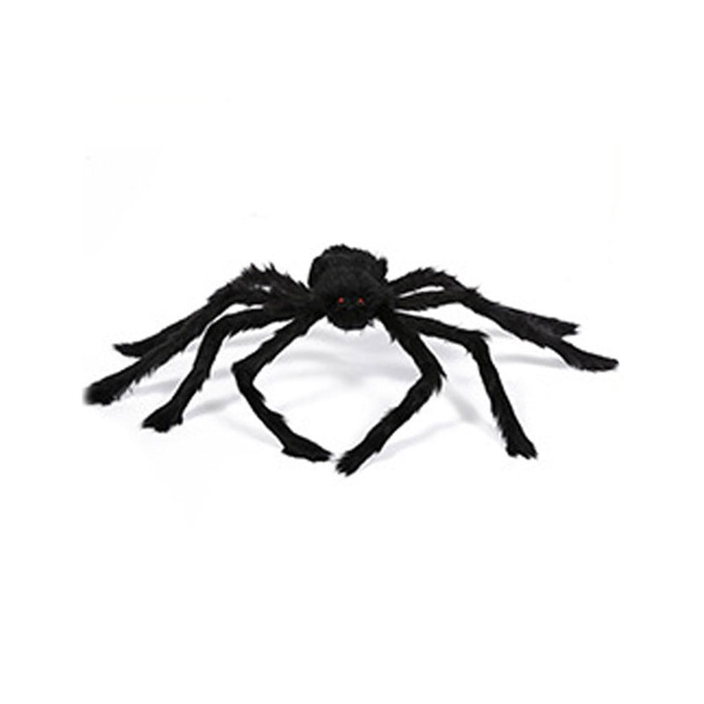 29.5" Halloween Hairy Scary Virtual Realistic Posable Spider Black ...