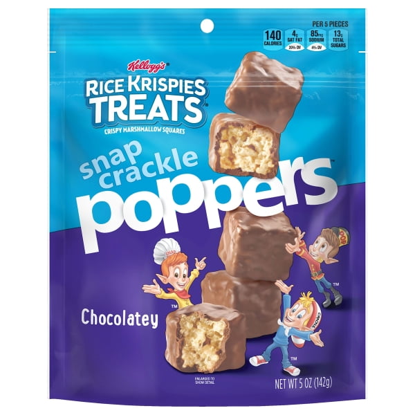 Kellogg's Rice Krispies Treats Poppers Chocolate 5oz - Walmart.com ...