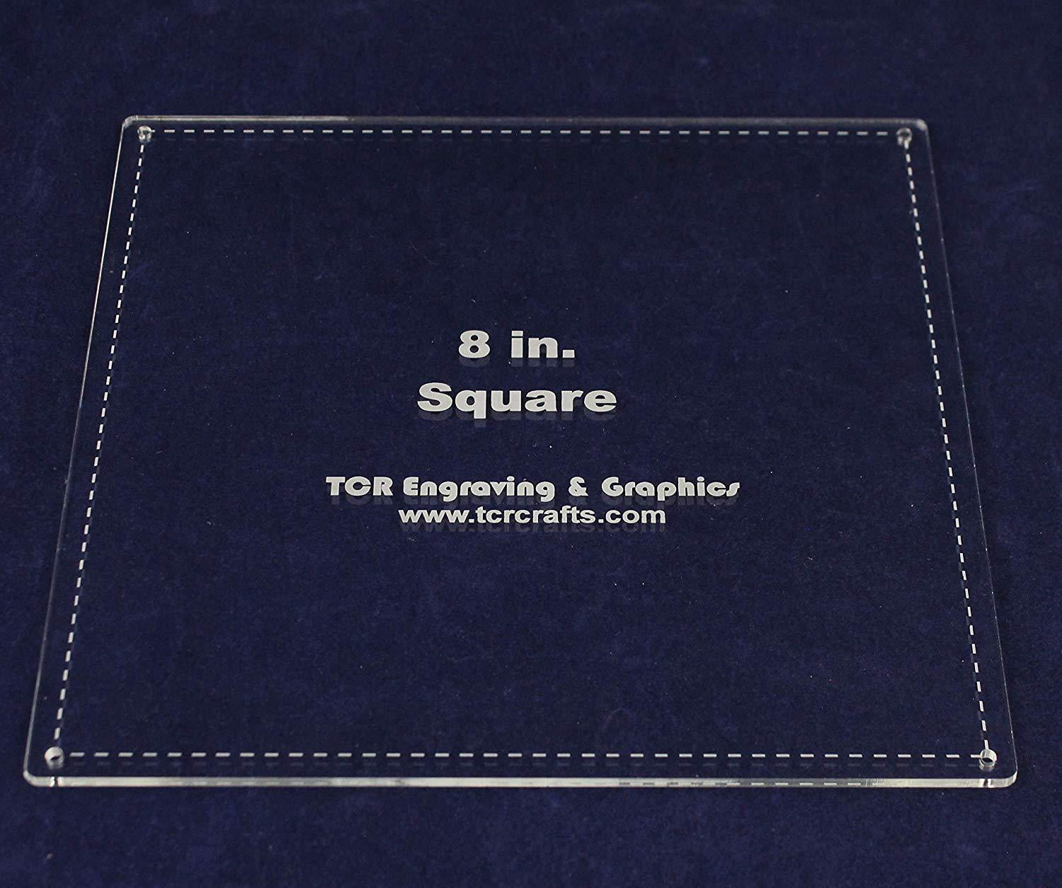 Square Template 8"- Actual Size - Clear 1/8" - Walmart.com
