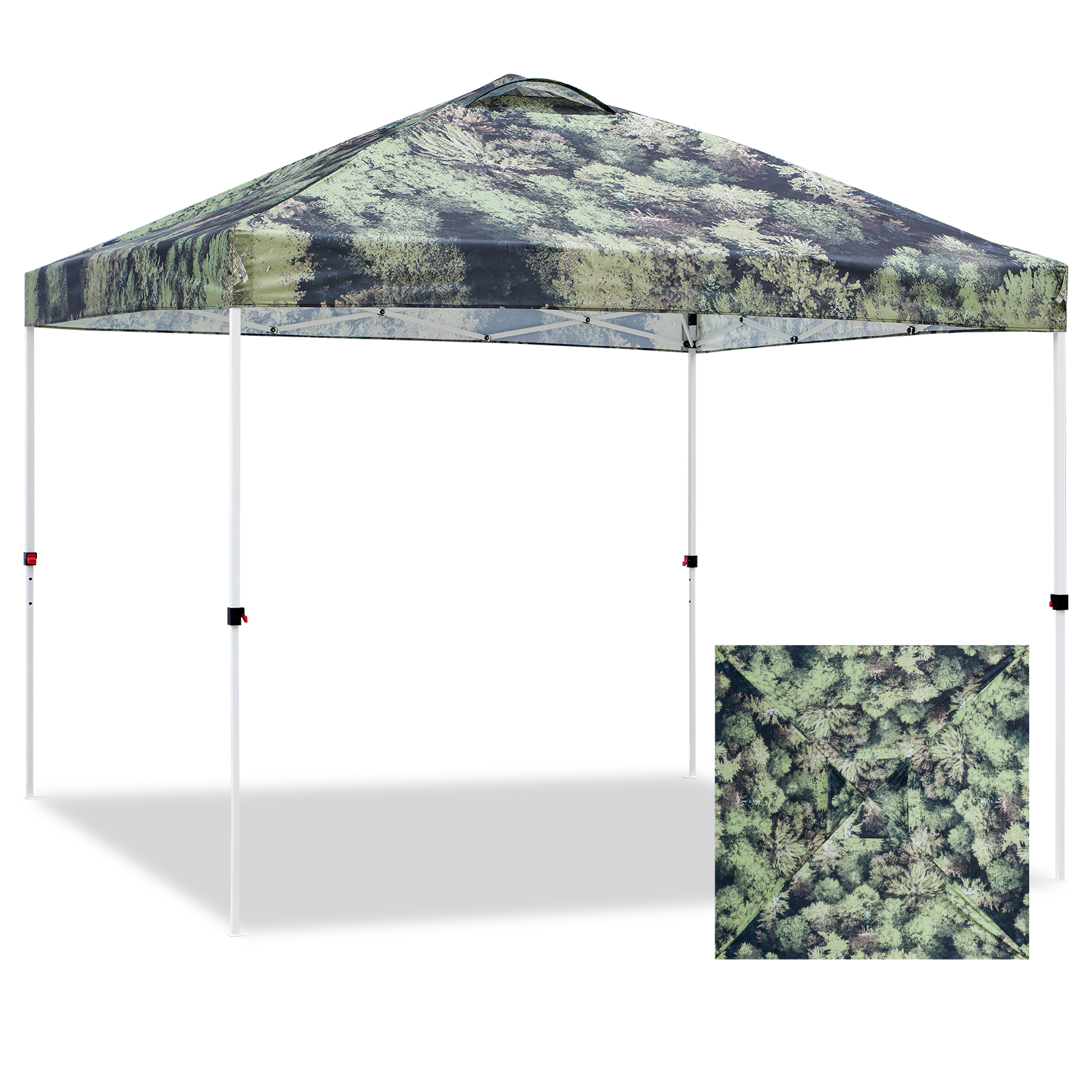 EAGLE PEAK 10 x 10 ft Pop Up Canopy Tent Instant Outdoor Canopy ...