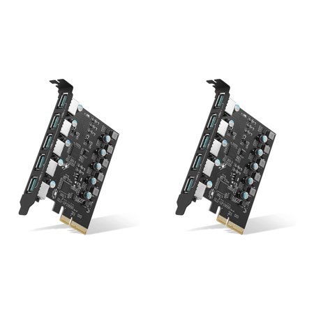 2X PCI-E to USB 3.2 Card, 5 Port Expansion Card, PCIe USB Motherboard ...