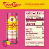 Topo Chico Sparkling Mineral Water with Raspberry and Lemon Cans 12 fl ...