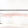 10 Pack Adjustable Non-Slip Clip Pants Hangers, Anti-Rust Trouser Skirt ...