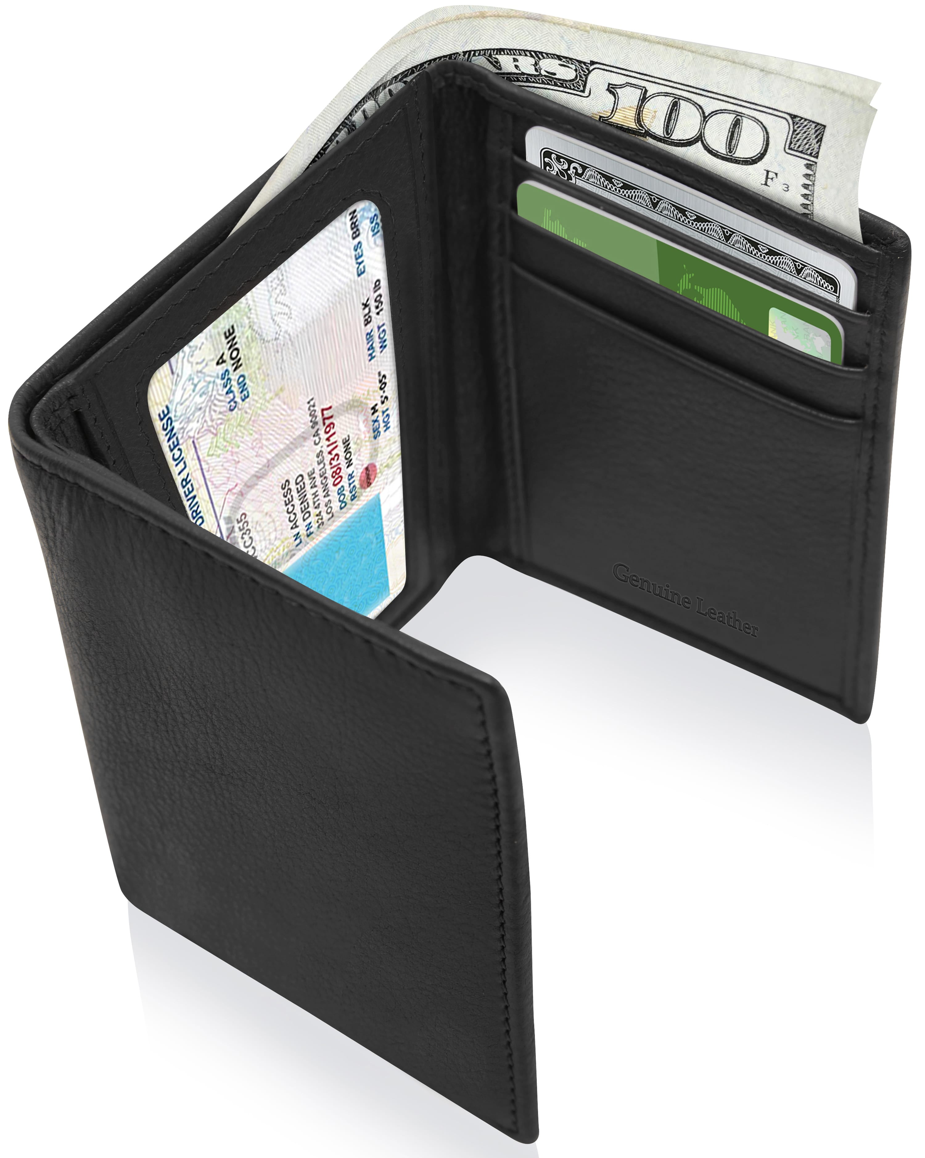 Access Denied - Genuine Leather Slim Trifold Wallets For Men - Mens ...