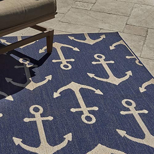 Gertmenian 21263 Outdoor Rug Freedom Collection Nautical Themed Smart ...