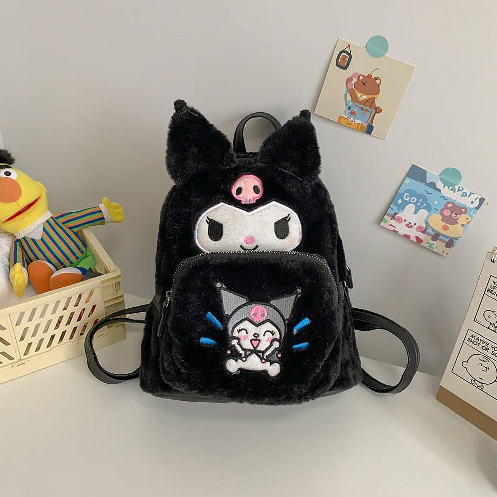 Click here for Wang Lijun Kawaii Sanrio Hello Kitty Backpack Pom... prices