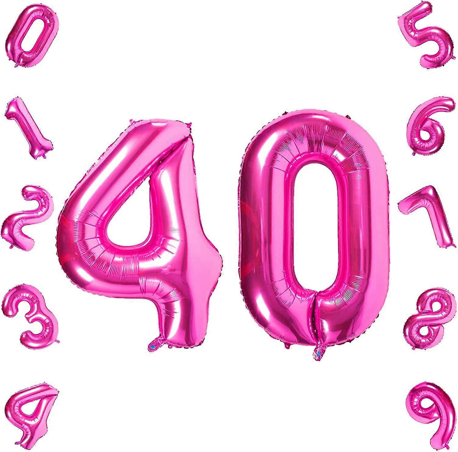 Globos rosas número 30, globos digitales de helio y Mylar de 40 ...