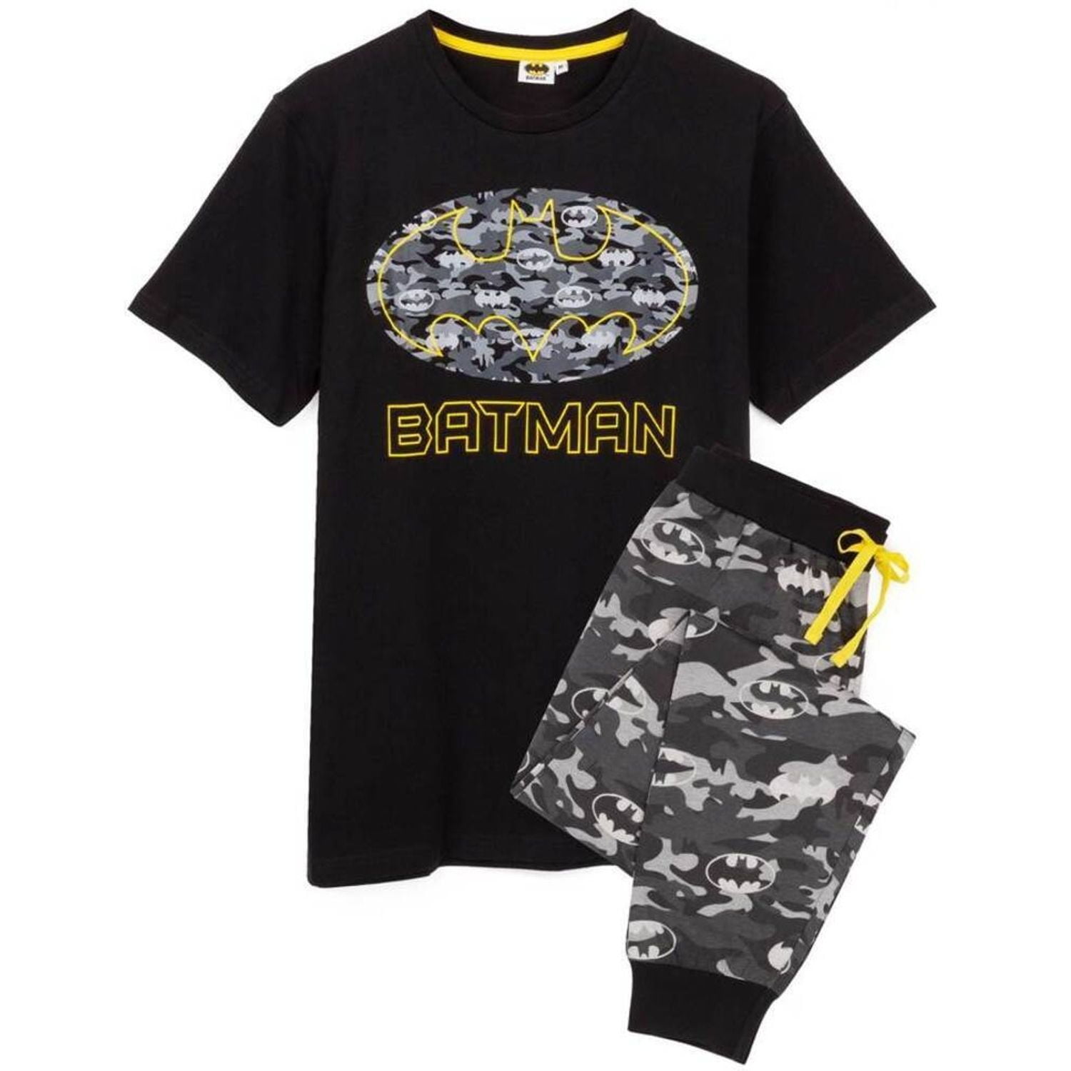 Click here for Batman Mens Logo Camo Long Pyjama Set L prices