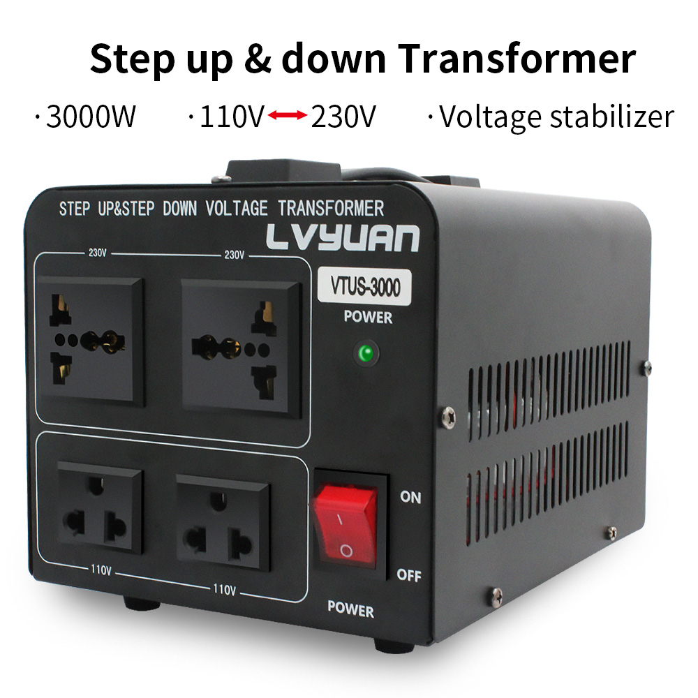 Buy Yinleader 3000 Watts Peak Voltage Converter Transformer Step Up
