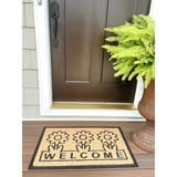 Achim Coco Mat Daisy Indoor/Outdoor Door Mat,18" x 30", Brown - Walmart.com