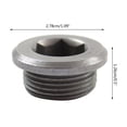 Differential Drain Plug with O-Rings Sealing Rings Metal Differential ...