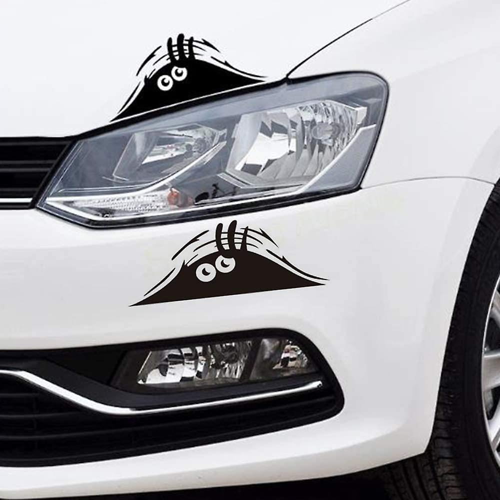 3d Funny Peeking Monster Stickers Scary Eyes Car Stickers Peeking Elf ...