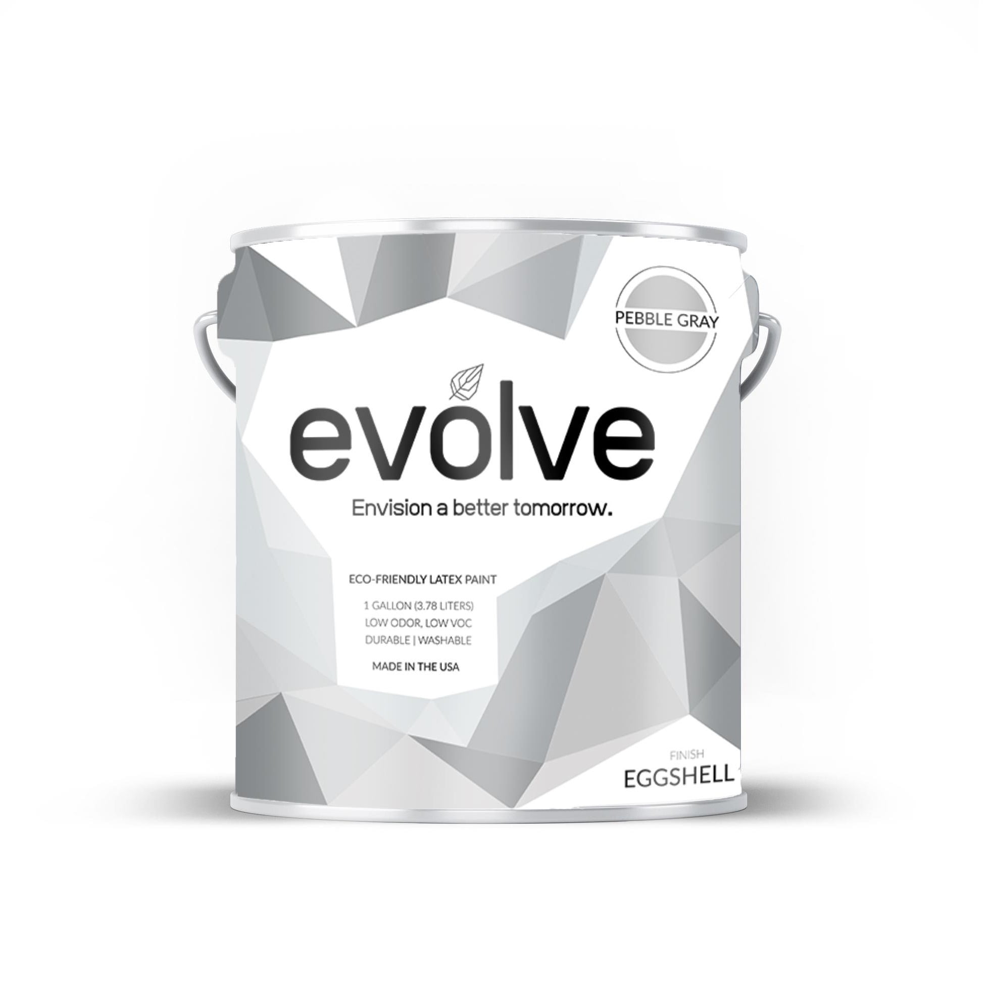 EVOLVE INTERIOR EXTERIOR LATEX EGGSHELL FINISH PEBBLE GRAY (1G ...