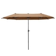 Summit Living 13 Ft Double-Sided Rectangular Patio Umbrella, UV-Block ...