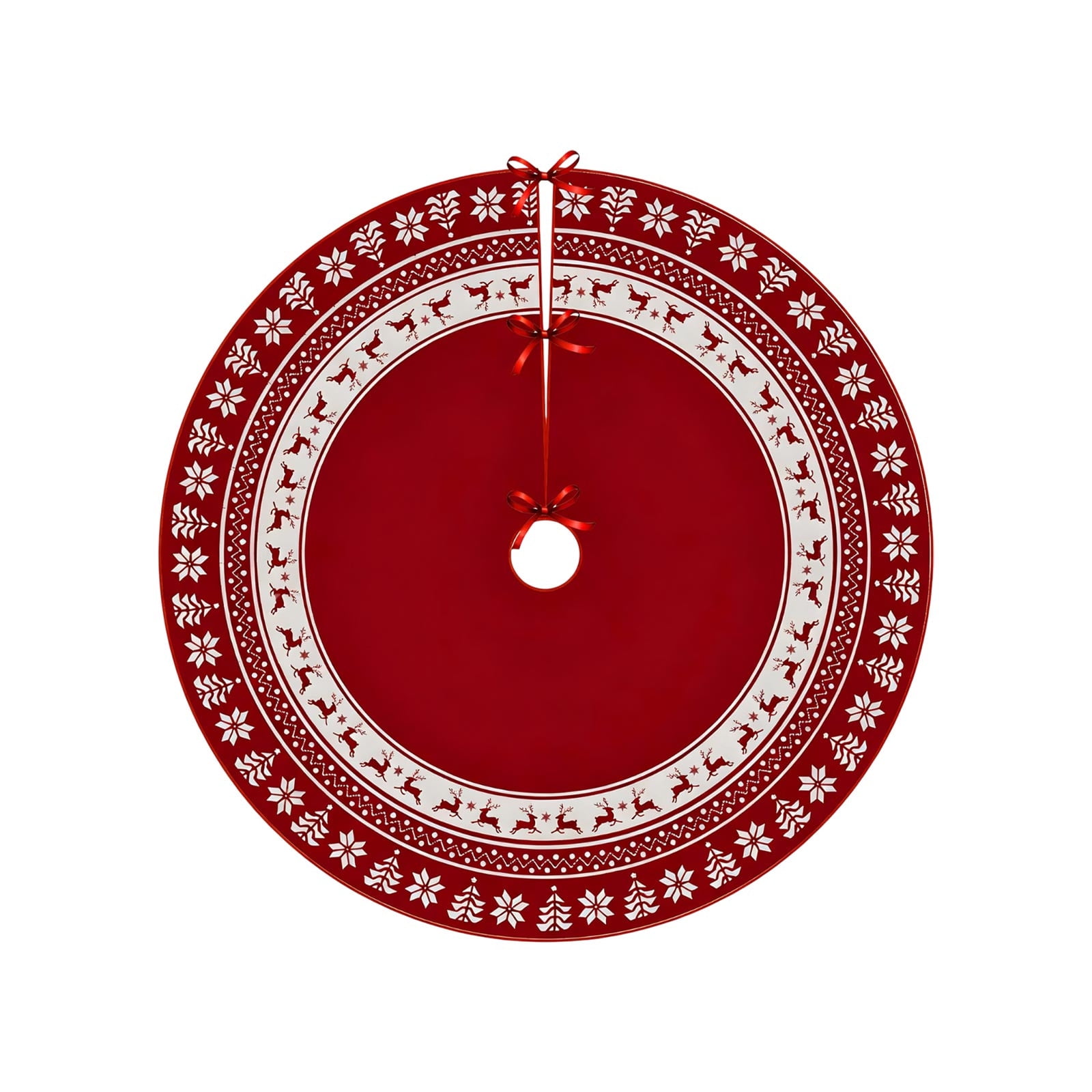 Click here for Unbranded Christmas Tree Skirt Snowflake Reindeer... prices