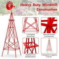 Costway 8 ft Ornamental Windmill with 4 Support Legs Decorative ...