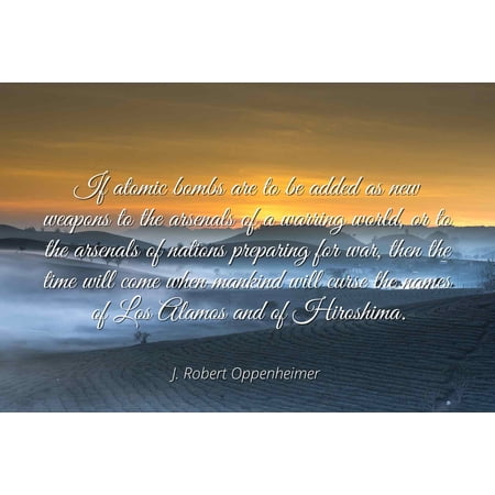 UPC 695887674750 - J. Robert Oppenheimer - Famous Quotes Laminated ...