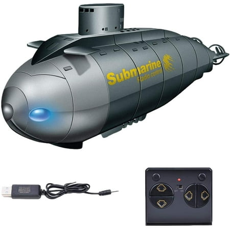 2.4G Mini RC Submarine Toy, Remote Control Boat Ship Model for Kids ...