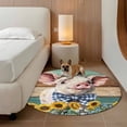6ft Round Rug Cute Pig Area Rugs for Living Room Bedroom Washable Non ...
