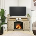 "StorageWorks Corner TV Stand for TVs up to 60"", Rustic Brown Media ...