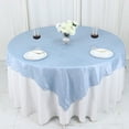BalsaCircle 72x72 in Dusty Blue Square Accordion Crinkled Taffeta Table ...