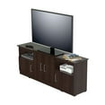 Inval 4-Door TV Stand for TVs up to 60", Espresso - Walmart.com