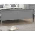 Bed Frame Gray Color Sleigh Design 1pc Queen Size Bed Bedroom Furniture ...