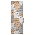 Cartoon Kitten Door Curtain Sheer Privacy Light Filtering Window Panel ...