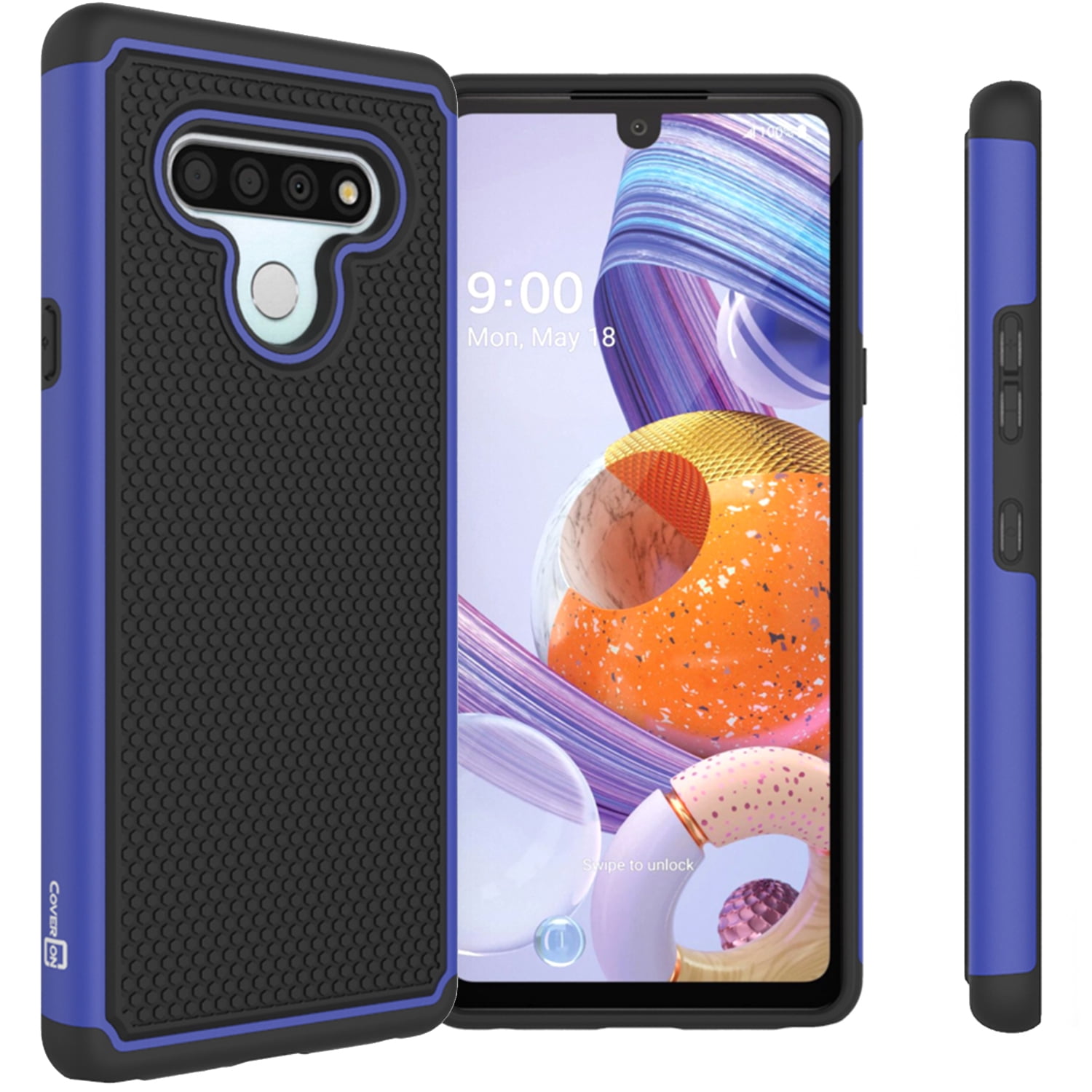 CoverON LG Stylo 6 Case, HexaGuard Series Hard Phone Cover - Walmart.com
