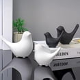 FANTESTICRYAN Small Birds Statues Gold Home Decor Modern Style Figurine ...