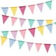 BEFORYOU 60 Flags Imitated Burlap Pennant Banner - Multicolor Fabric ...