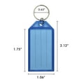 50 Pack Tough Plastic Key Tags with Split Ring Label Window, Coded ID ...