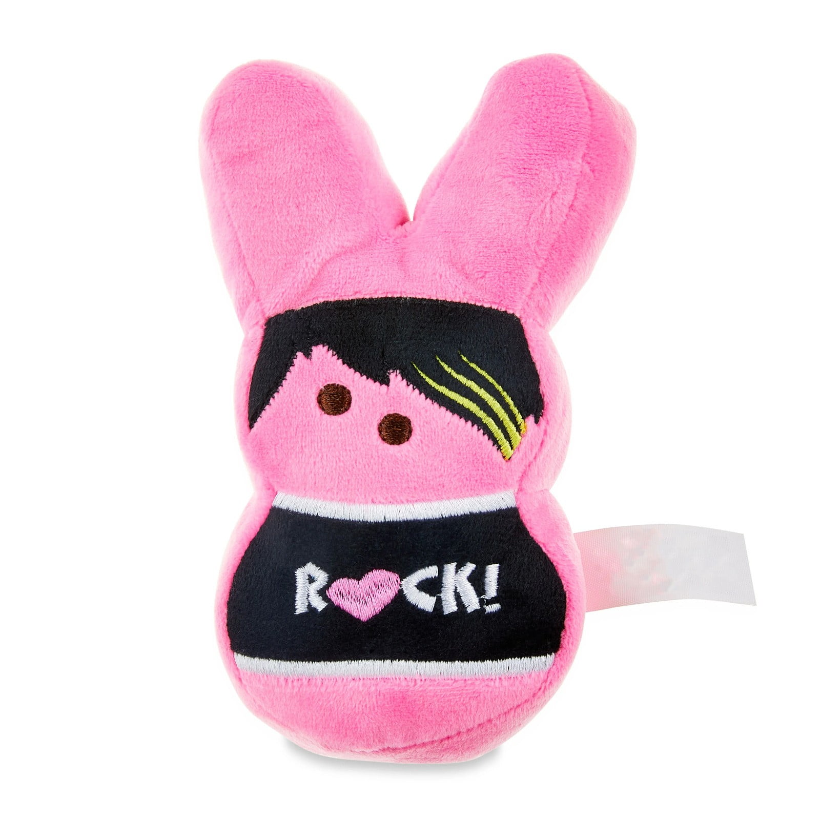 Peep Easter Plush, Soft Plush Bunny toy with Denim Overalls, Ideal for ...