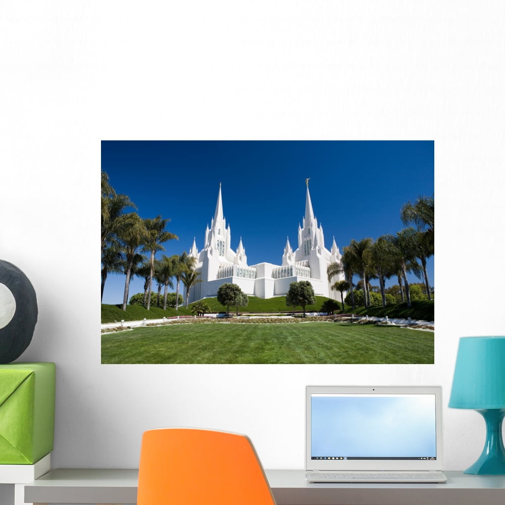 San Diego Lds Temple Wall Mural Decal Sticker, Wallmonkeys Peel & Stick ...