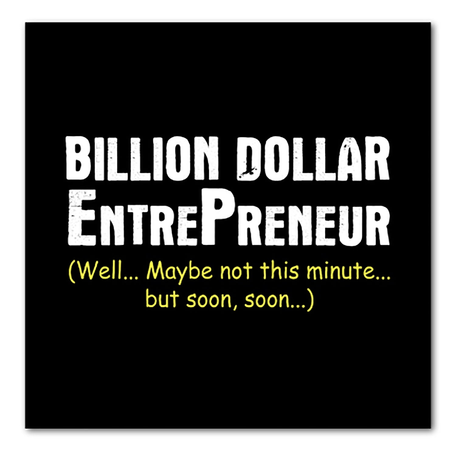 DistinctInk Custom Bumper Sticker - 10" x 10" Decorative Decal - Black ...