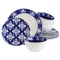 Free Shipping! Oneida Entertain 365 12-Piece Aura Blue & White ...
