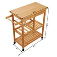Tenive Portable Rolling Home Storage Cart Drawers Kitchen Table Trolley ...