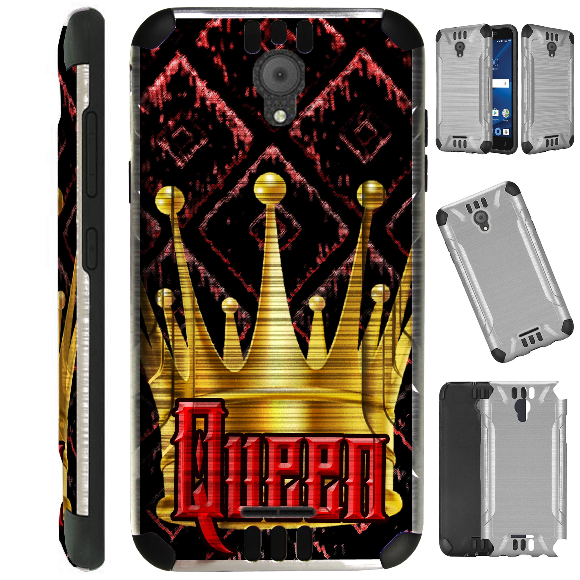 WORLD ACC Silver Guard Compatible with Cricket Icon | AT&T Radiant Core ...