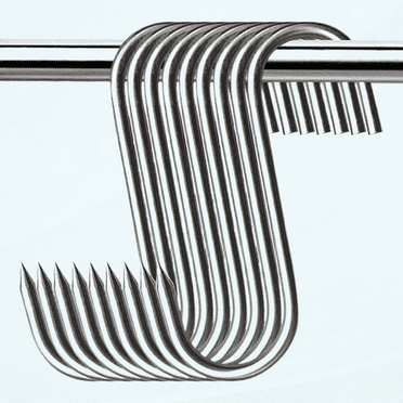 3.9'' Meat Hooks,10Pcs Stainless Steel Butcher Hook,Meat Processing for ...