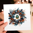 3drose, Happy Easter Wreath of Flowers, Feathers, Painted Egg Cool Gift ...