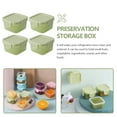 4 Pcs Refrigerator Containers with Lids Mini Fridge Vegetable Boxes ...