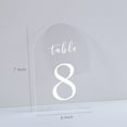 UNIQOOO Arch Acrylic Table Signs, Perfect for Wedding Table Numbers ...