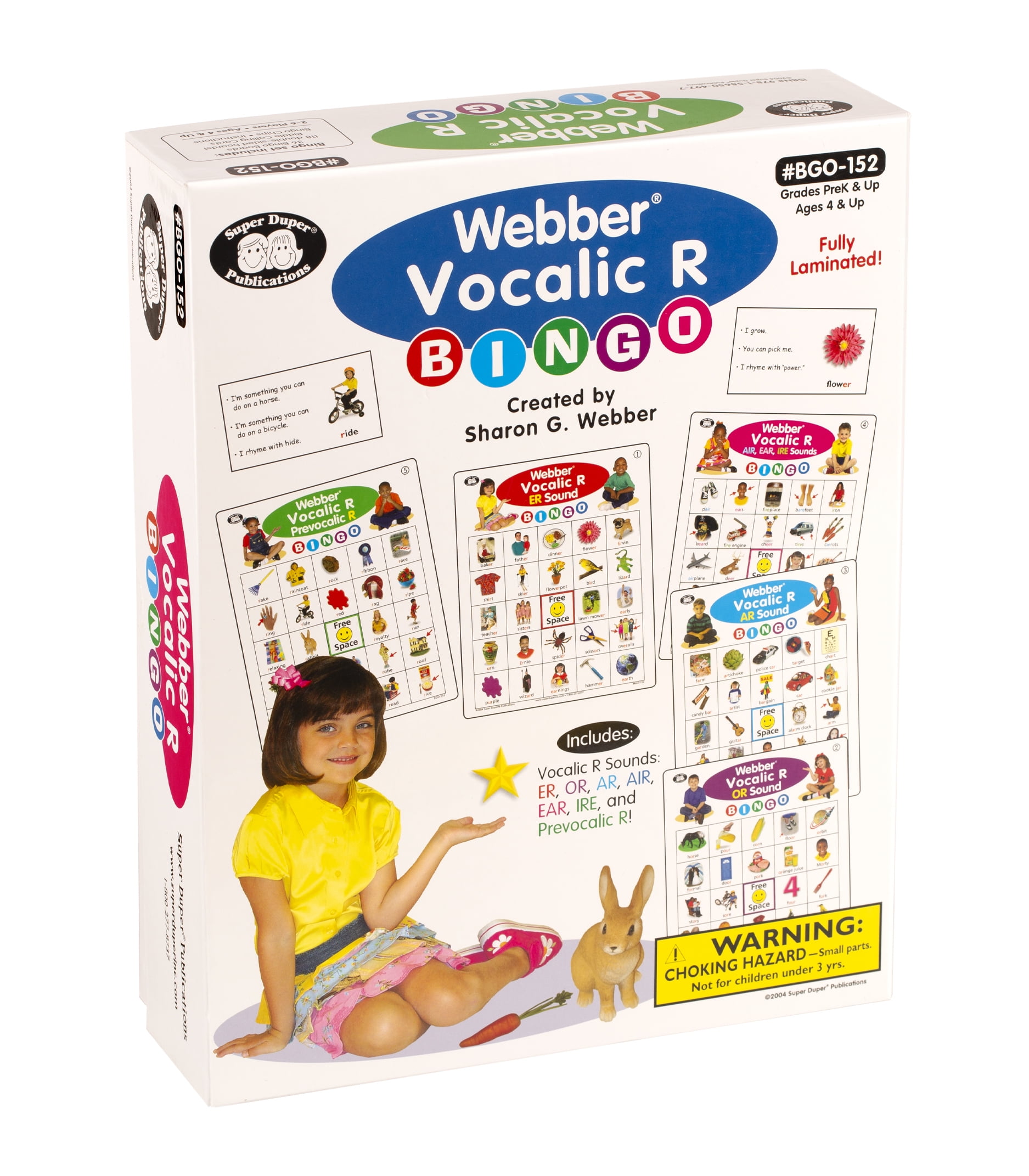 Super Duper Publications | Webber Vocalic R Bingo Board Game ...