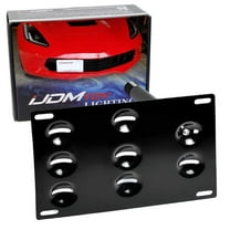 No Drill Front Bumper Tow Hook License Plate Mounting Bracket Adapter ...