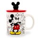 Disney Mickey Mouse Sketchbook Ceramic Mug With Lid | Holds 18 Ounces ...