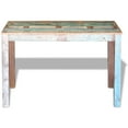vidaXL Dining Table Solid Reclaimed Wood 45.3"x23.6"x30" - Walmart.com