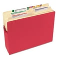 Smead Red Colored File Pocket Folders Pack, 5 1/4 Inch Expansion ...