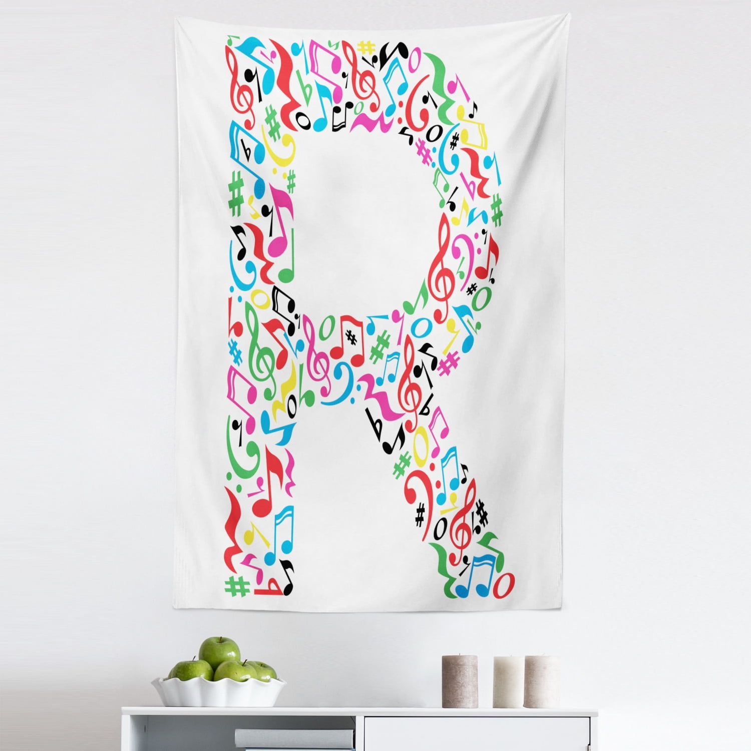 Letter R Tapestry, Cool and Creative Arts Themed Typography Design ...
